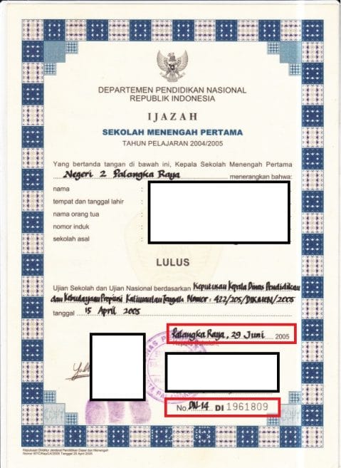 Letak Nomor Ijazah Imagesee - Riset Letak Nomor Ijazah Imagesee - Riset