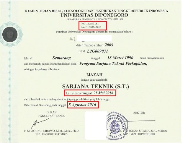 Cara Melihat Letak NOMOR Ijazah S1, D3, SMA, SMP [Ulasan Lengkap]